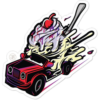 Sundae Driver Sticker – Jungle Boys Clothing